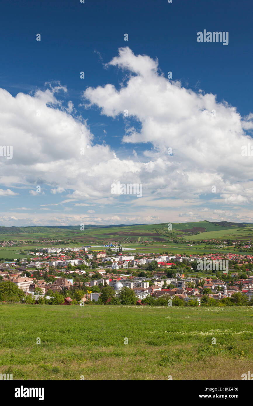 Romania, Transylvania, Tarnaveni, elevated town view Stock Photo - Alamy