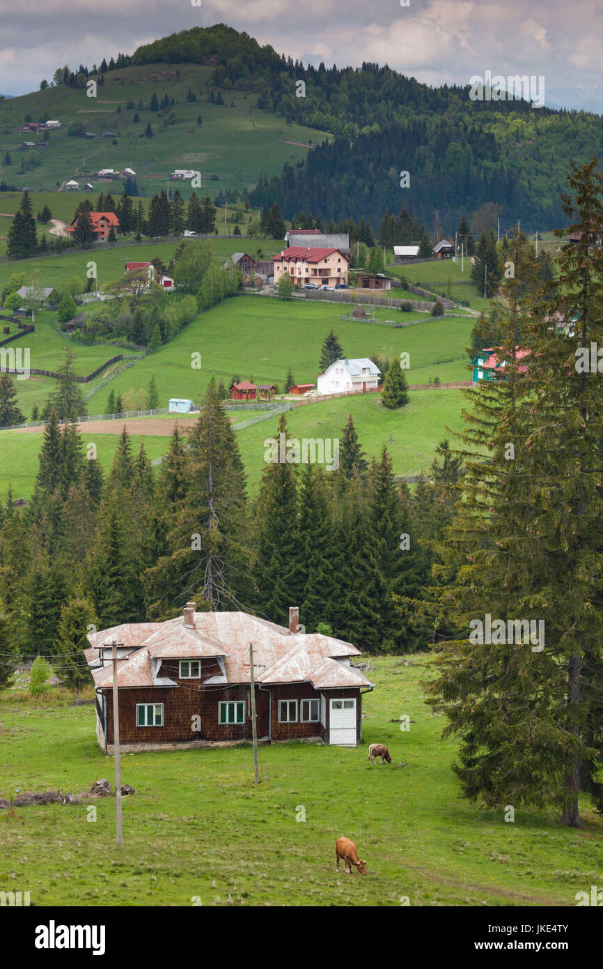 Romania, Transylvania, Tihuta Pass, mountain buildings of the pass also ...