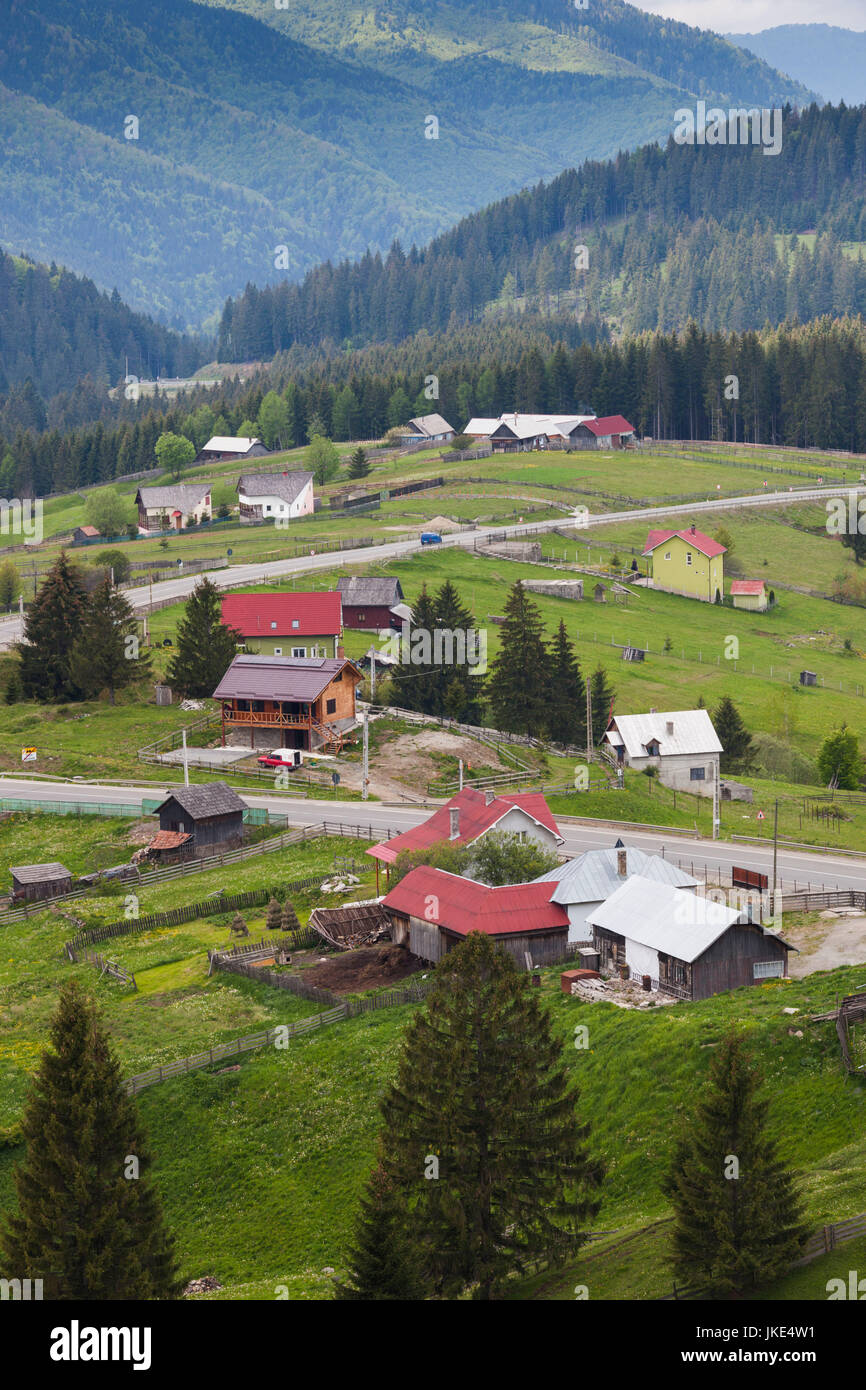 Romania, Transylvania, Tihuta Pass, mountain buildings of the pass also ...