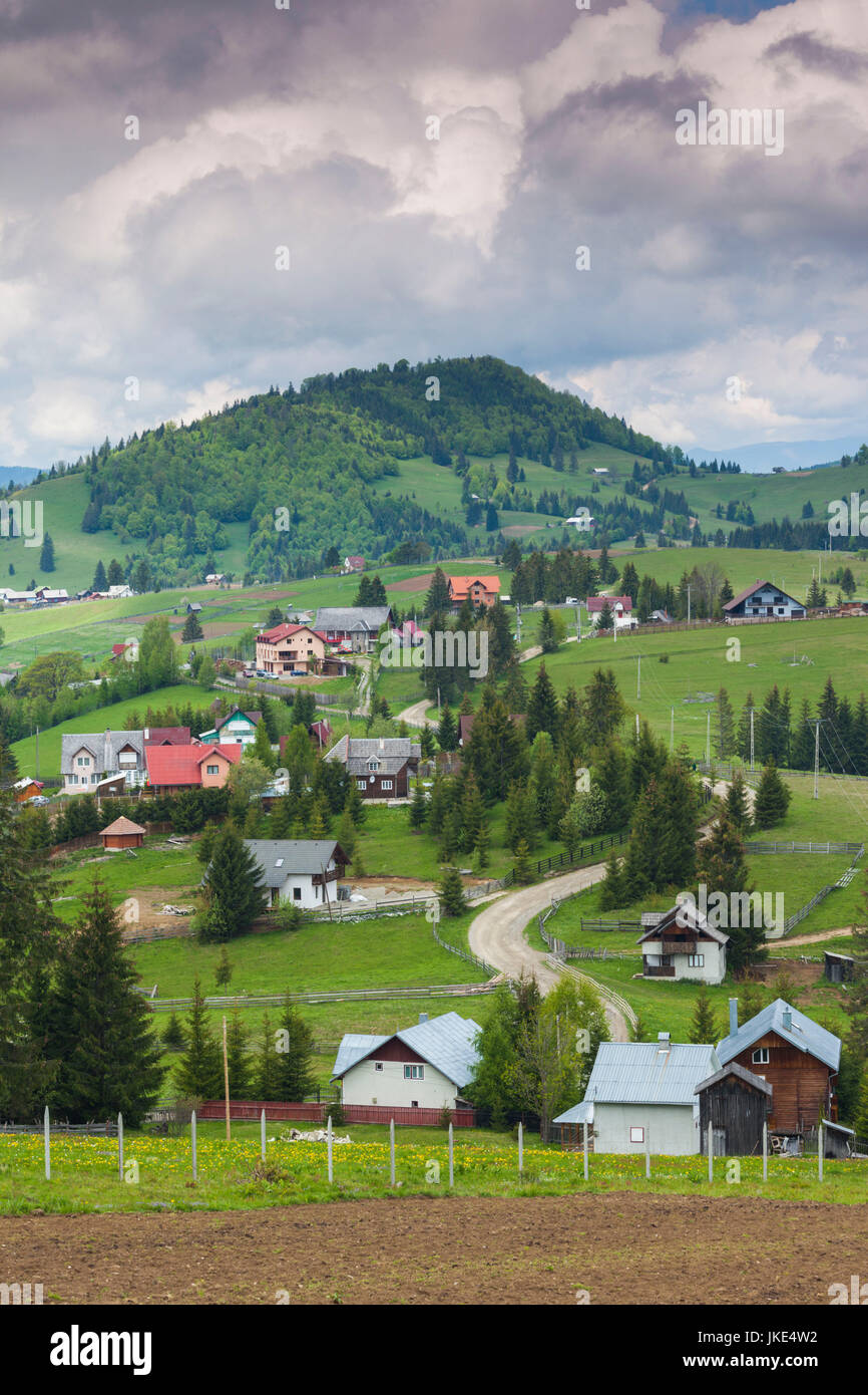 Romania, Transylvania, Tihuta Pass, mountain buildings of the pass also ...