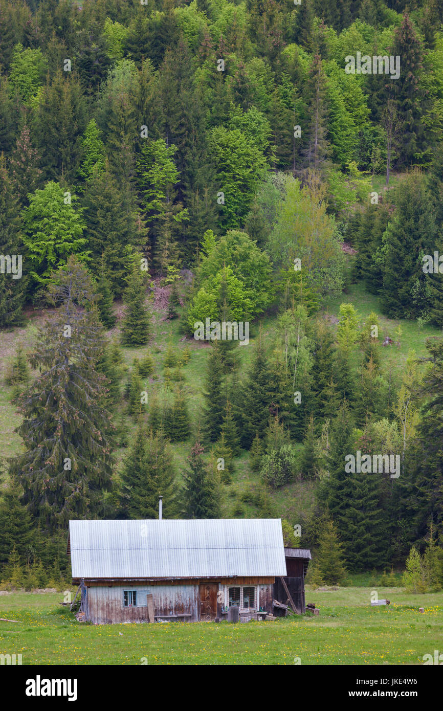 Romania, Transylvania, Tihuta Pass, mountain buildings of the pass also ...