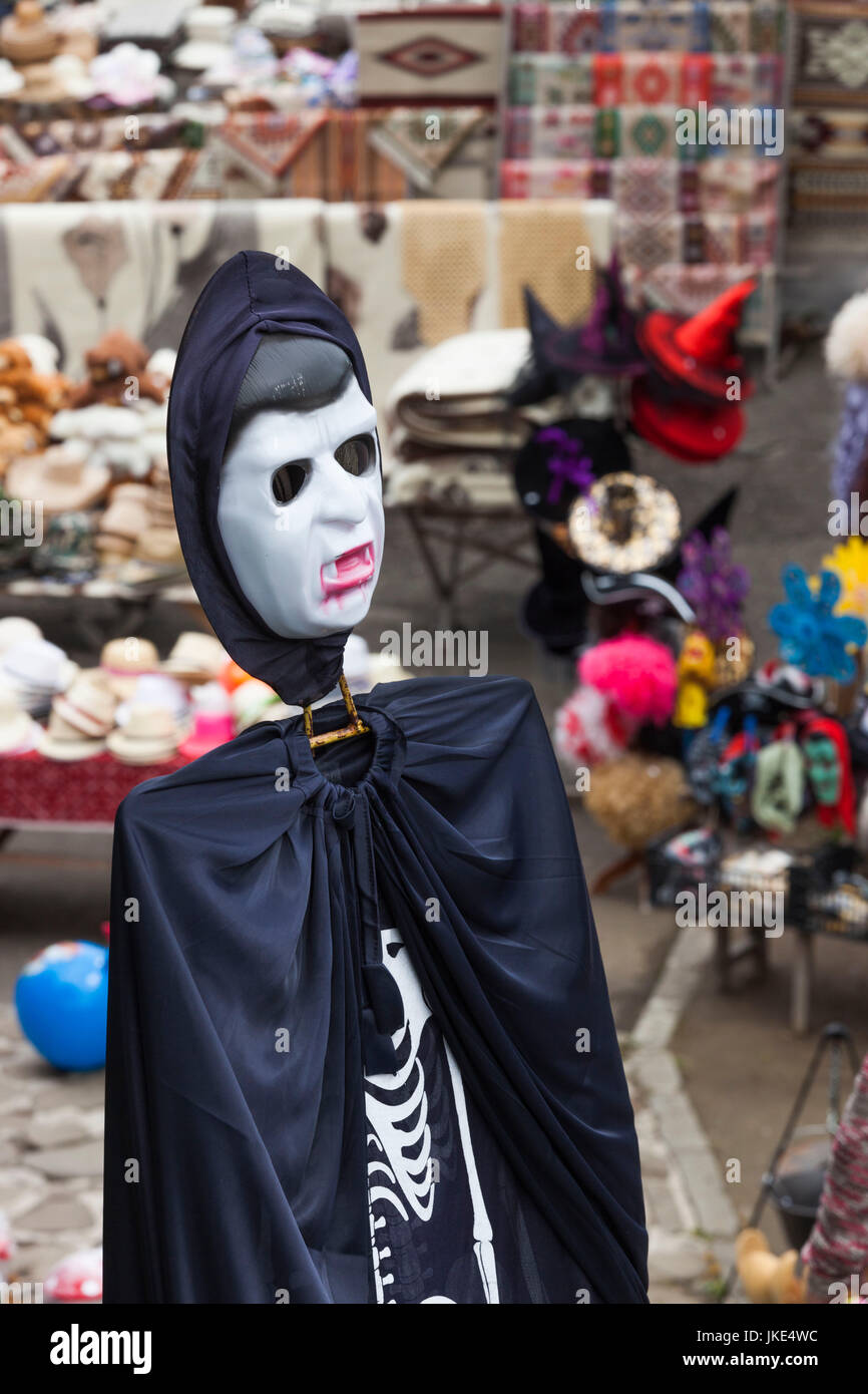 Romania, Transylvania, Tihuta Pass, souvenir market, horror-themed ...