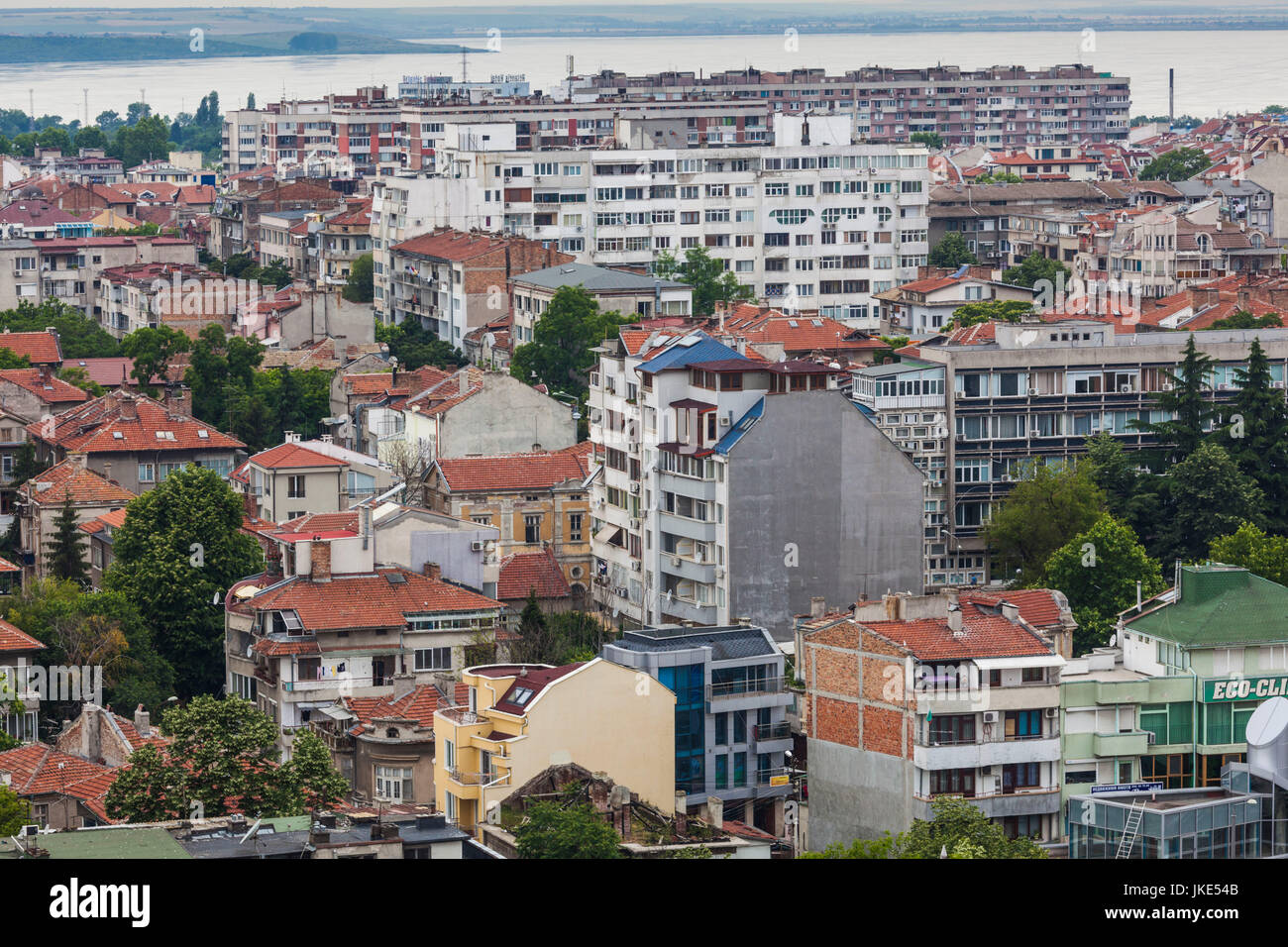 Bulgaria, Black Sea Coast, Burgas, elevated city view Stock Photo - Alamy