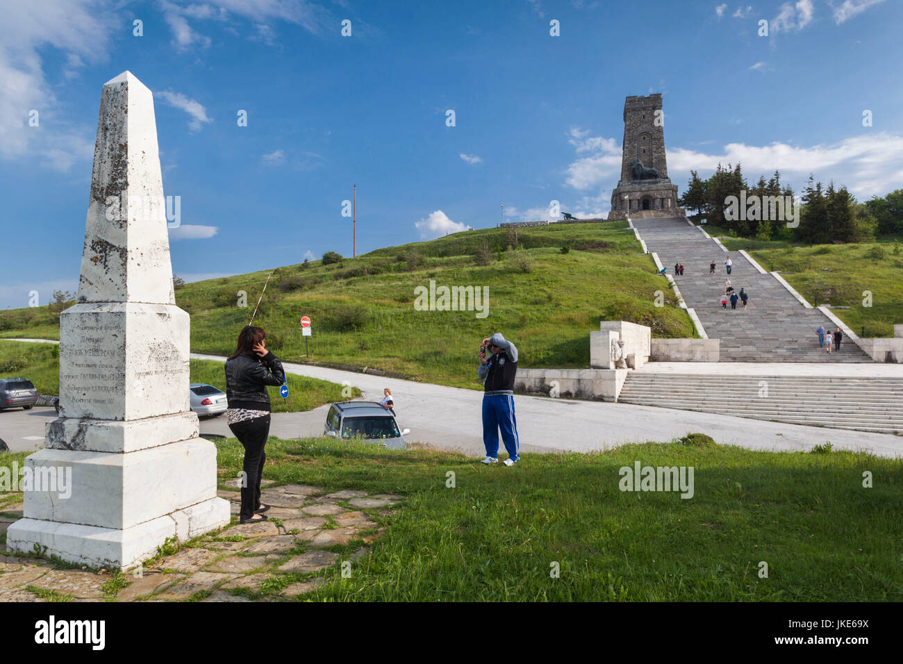 Bulgaria, Central Mountains, Shipka, Shipka Pass, Freedom Monument ...
