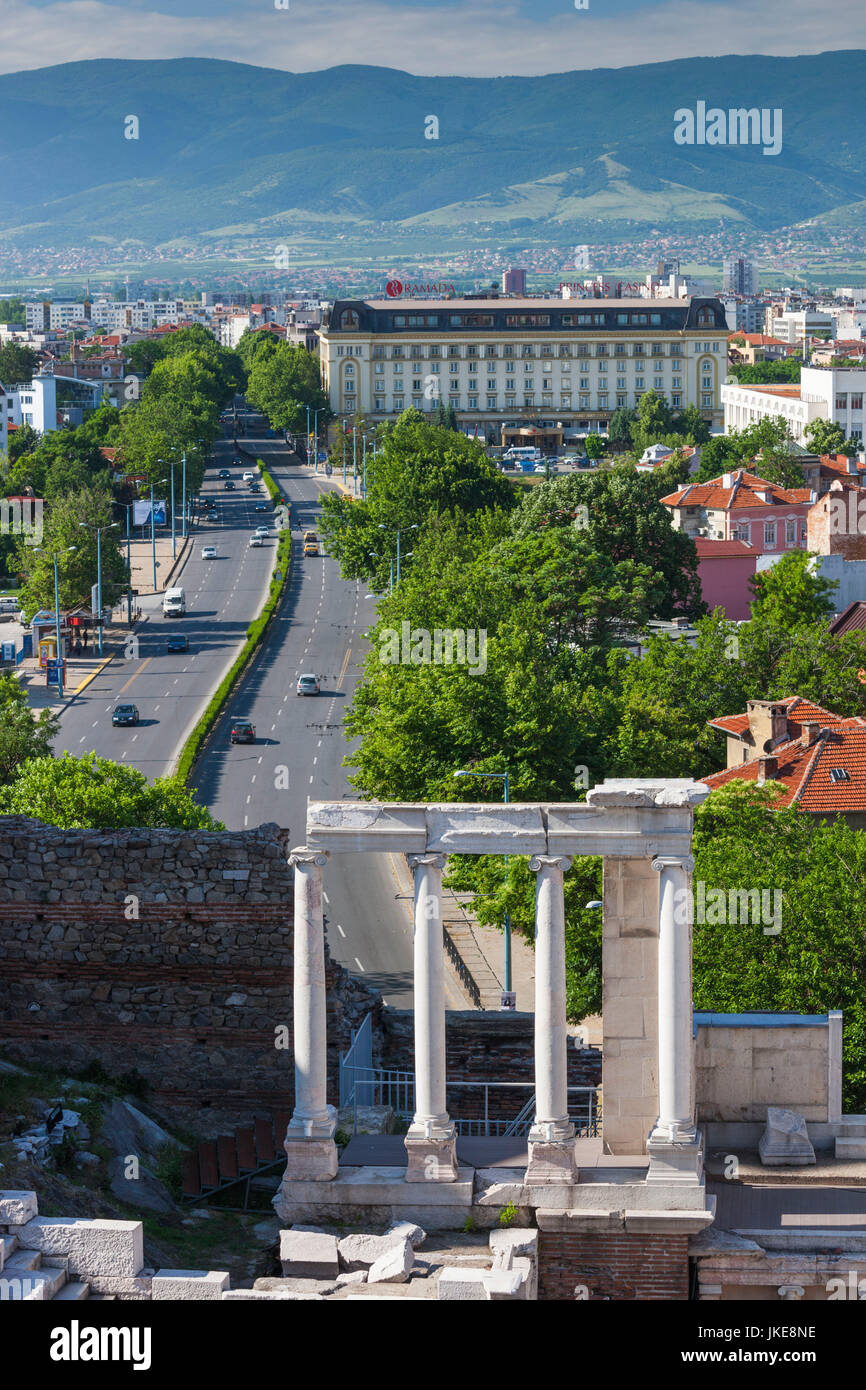 Bulgaria, Southern Mountains, Plovdiv, Old Plovdiv, Roman Amphitheater ...