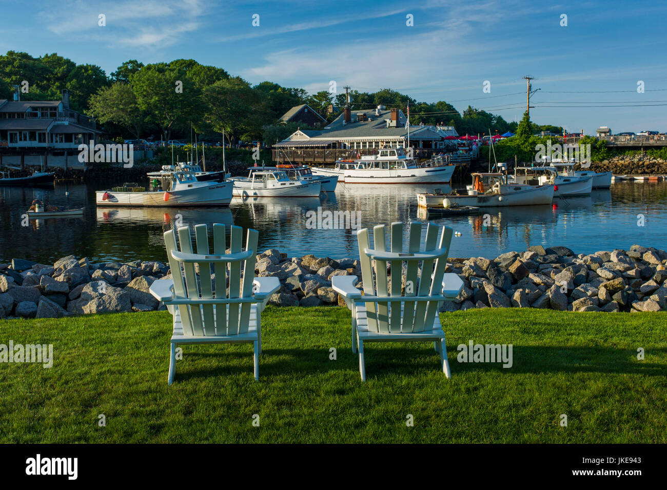 USA, Maine, Ogunquit, Perkins Cove, boat harbor Stock Photo - Alamy
