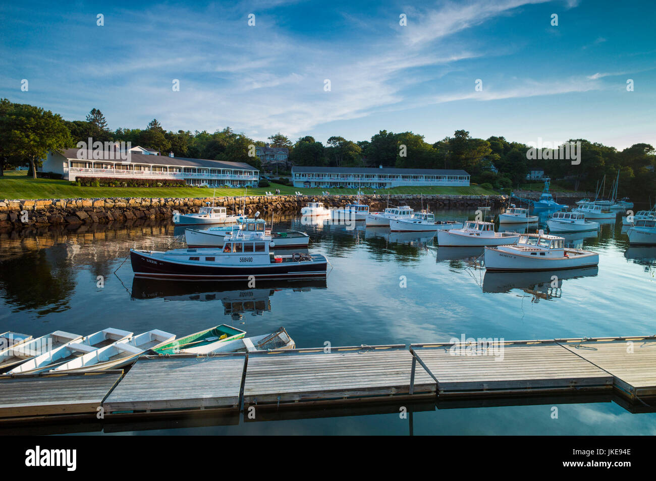 USA, Maine, Ogunquit, Perkins Cove, boat harbor Stock Photo - Alamy