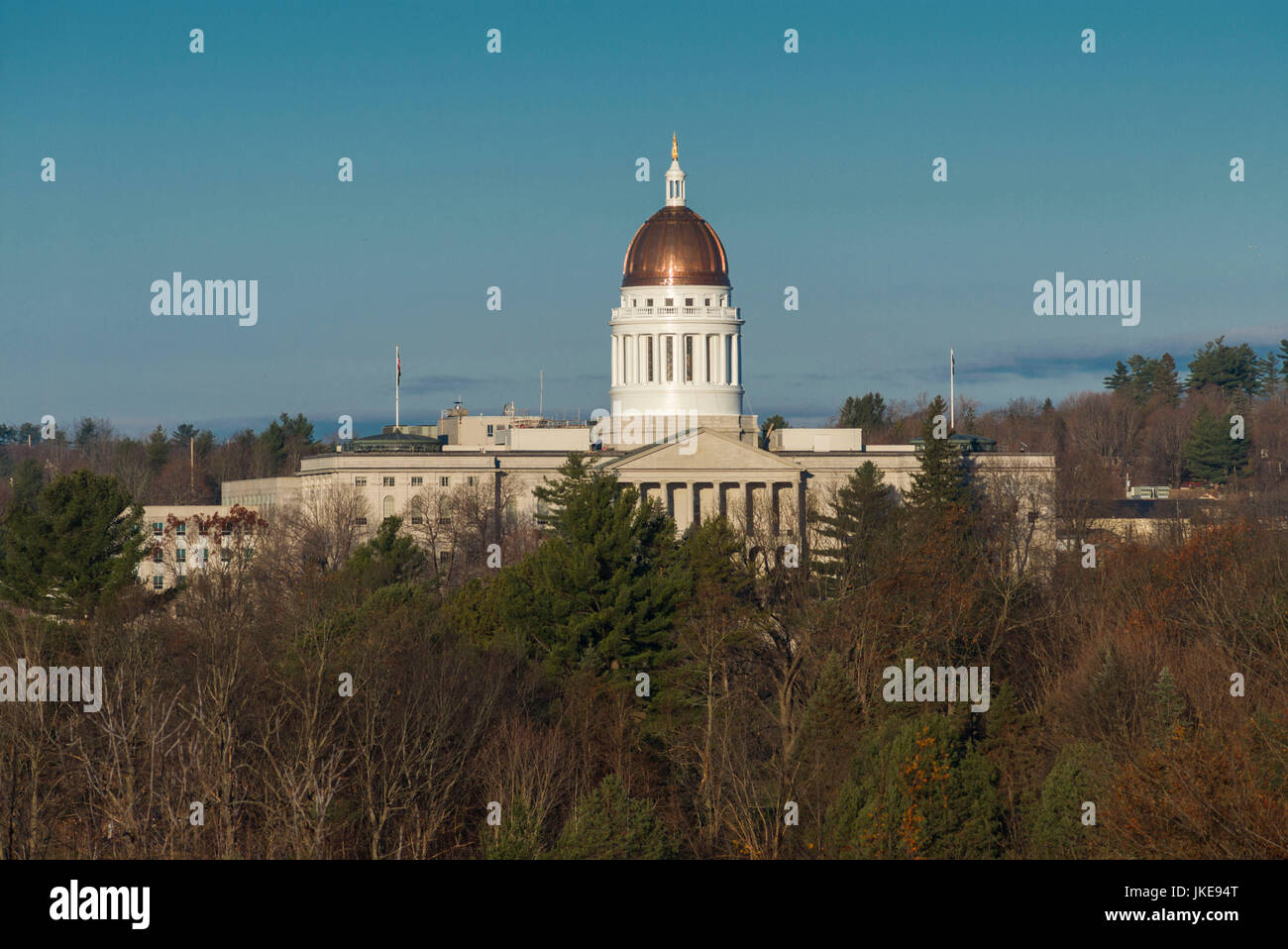 USA, Maine, Augusta, Maine State House, designed by Charles Bulfinch ...