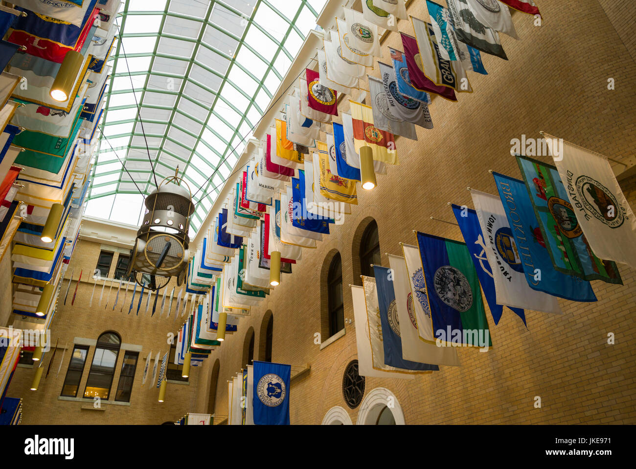 USA, Massachusetts, Boston, Massachusetts State House, The Hall of ...