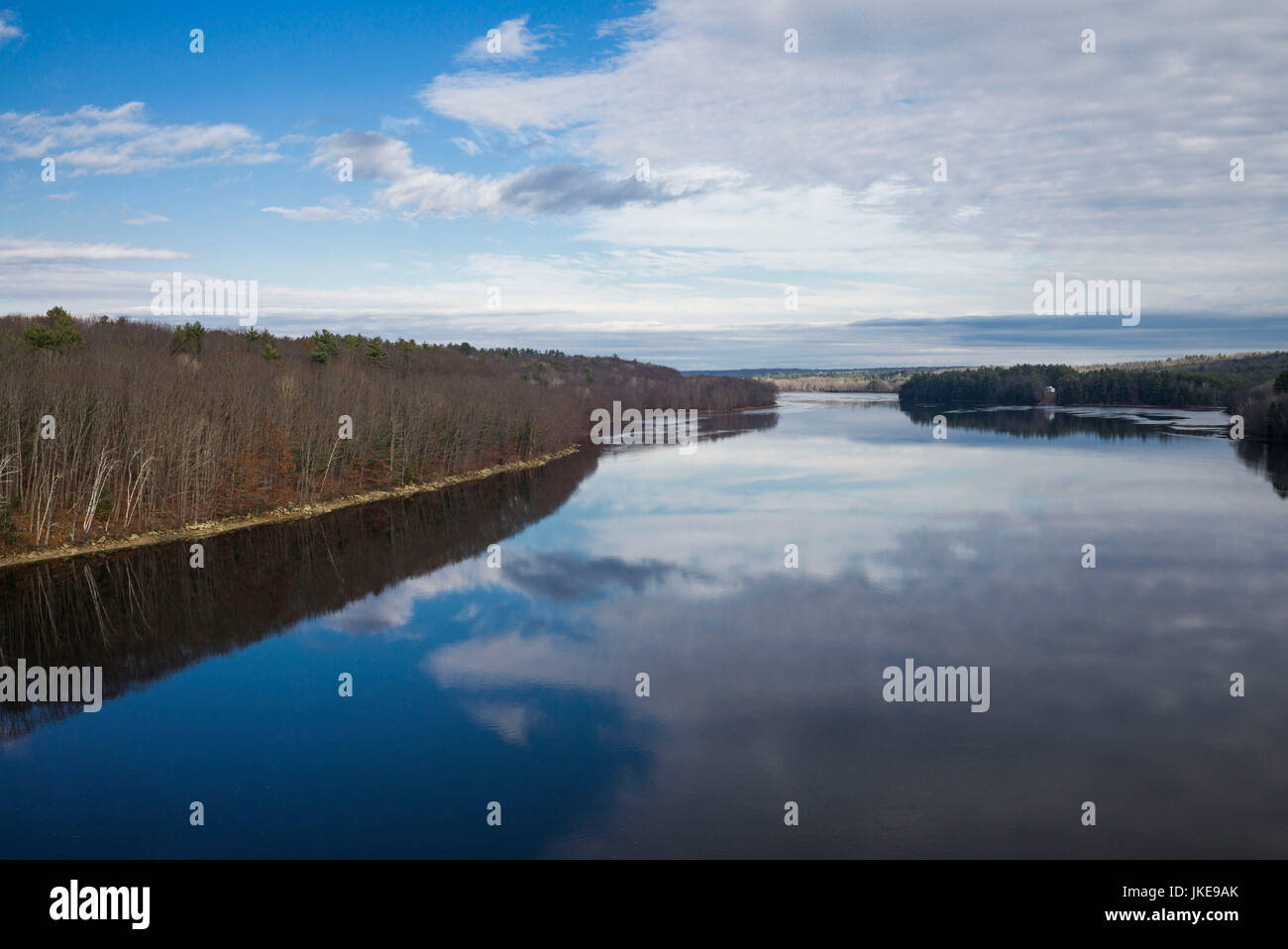 Elevated view kennebec river hi-res stock photography and images - Alamy