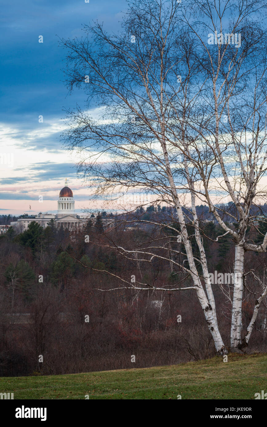 USA, Maine, Augusta, Maine State House, designed by Charles Bulfinch ...