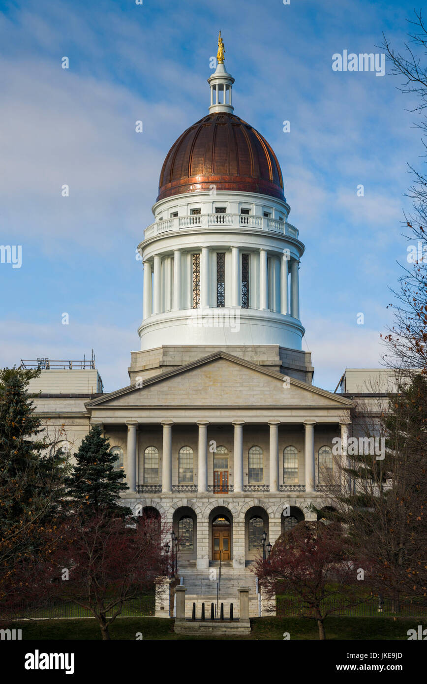 USA, Maine, Augusta, Maine State House, designed by Charles Bulfinch ...