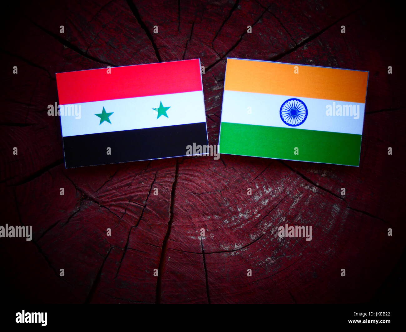 India syria flag hi-res stock photography and images - Alamy