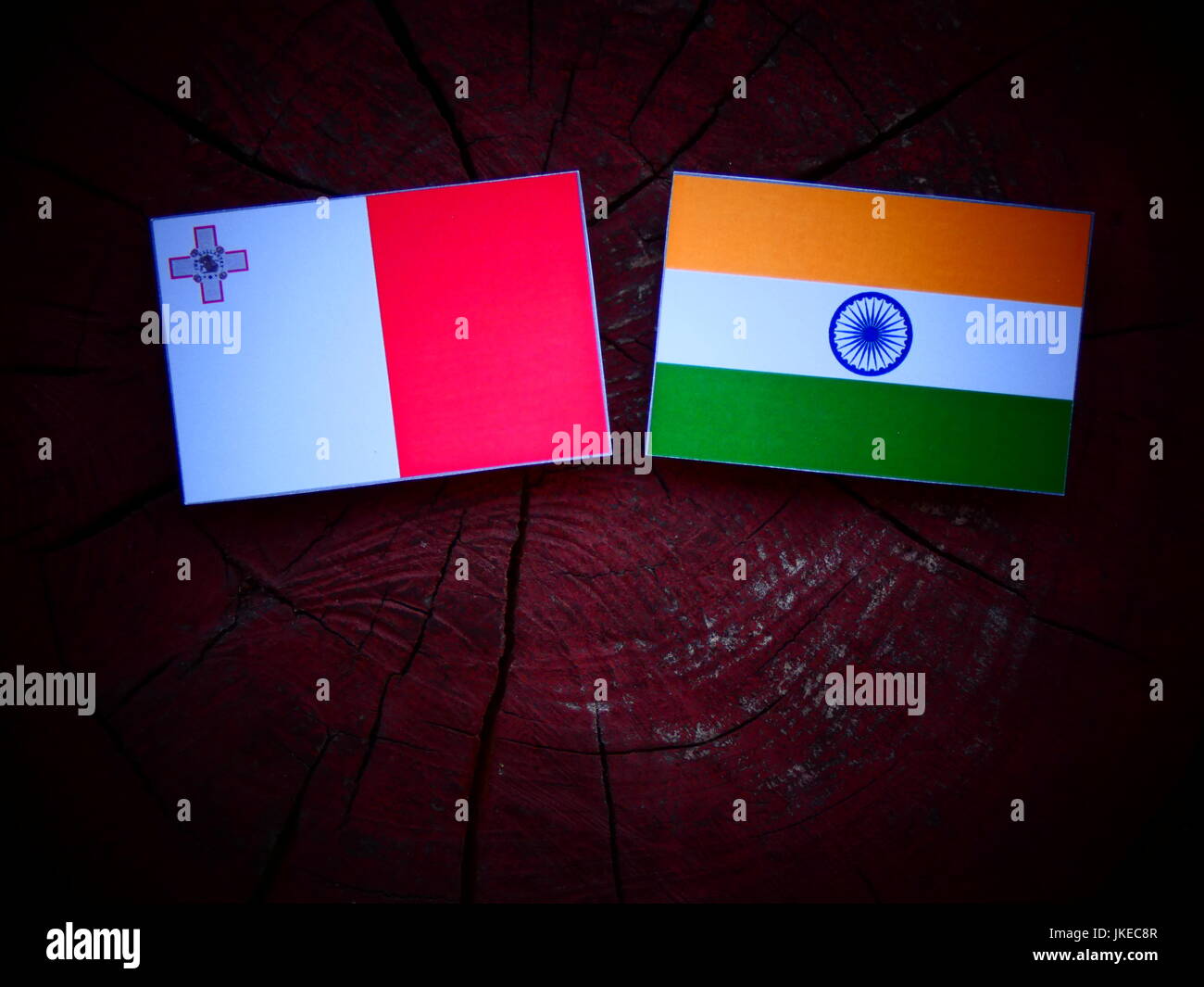 India malta flag hi-res stock photography and images - Alamy