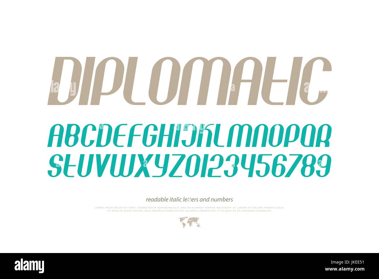 Sloped alphabets vector vectors hi-res stock photography and images - Alamy