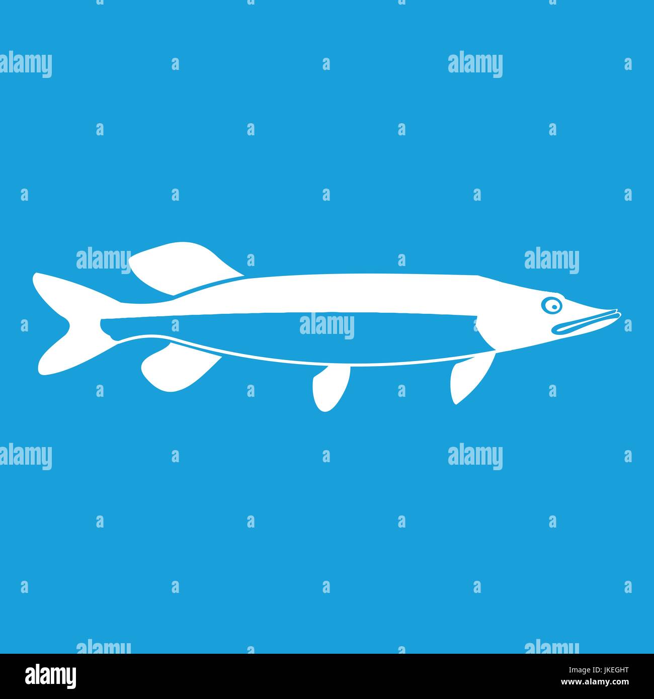 Fish icon white Stock Vector Image & Art - Alamy