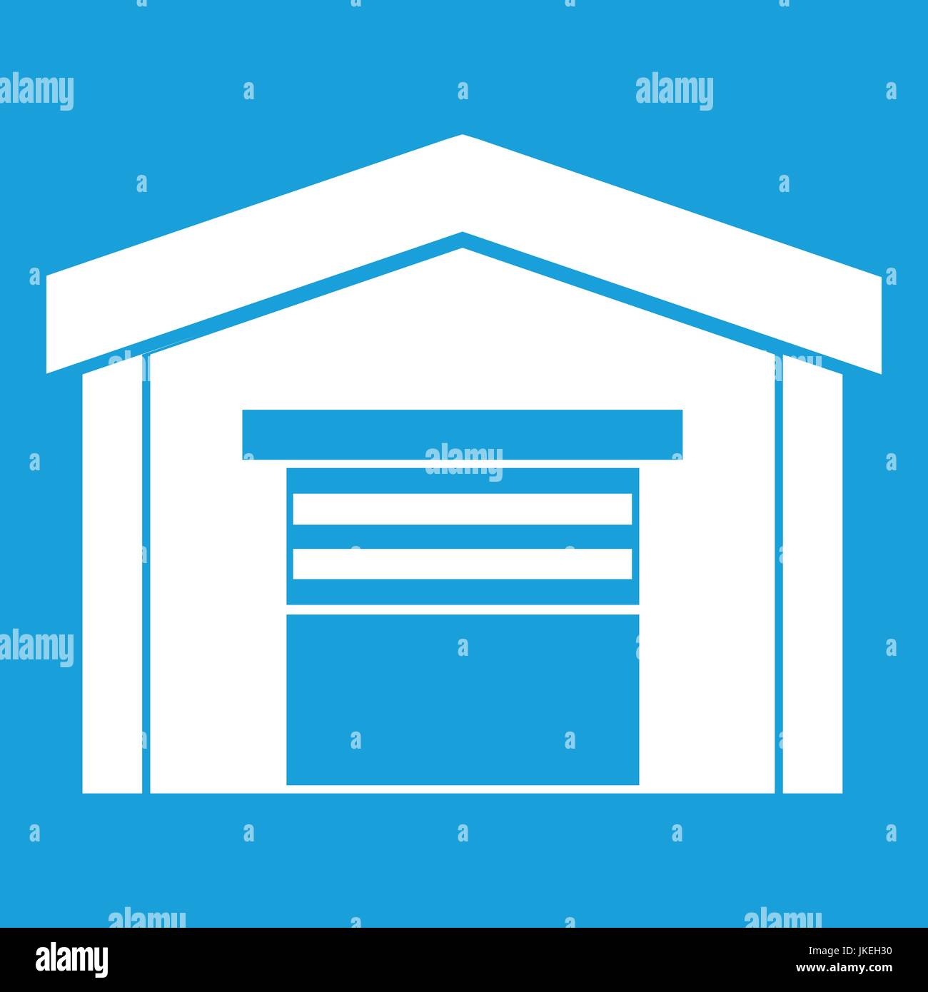 Garage icon white Stock Vector Image & Art - Alamy