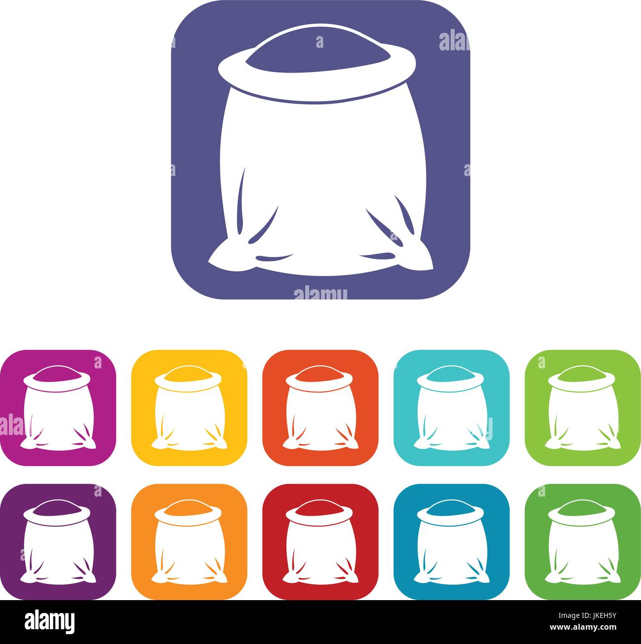 Sack full of flour icons set Stock Vector Image & Art - Alamy