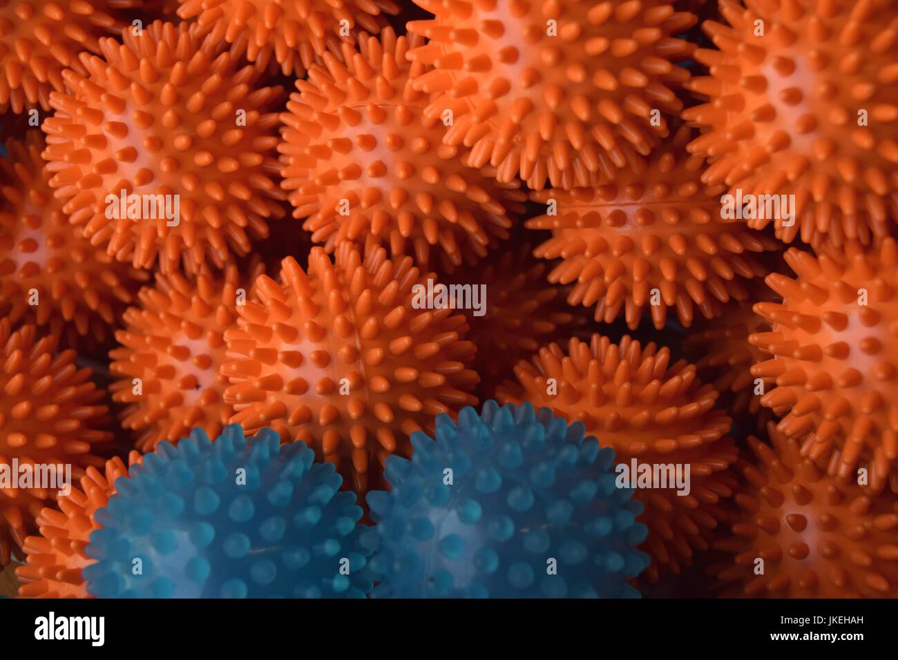 prickly balls, prickly ball, spikey balls, massage ball Stock Photo - Alamy