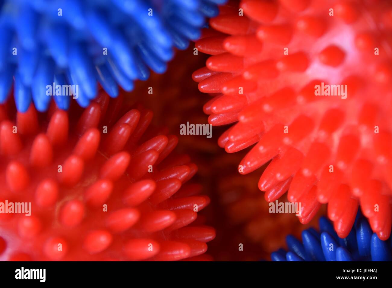 prickly balls, prickly ball, spikey balls, massage ball Stock Photo - Alamy