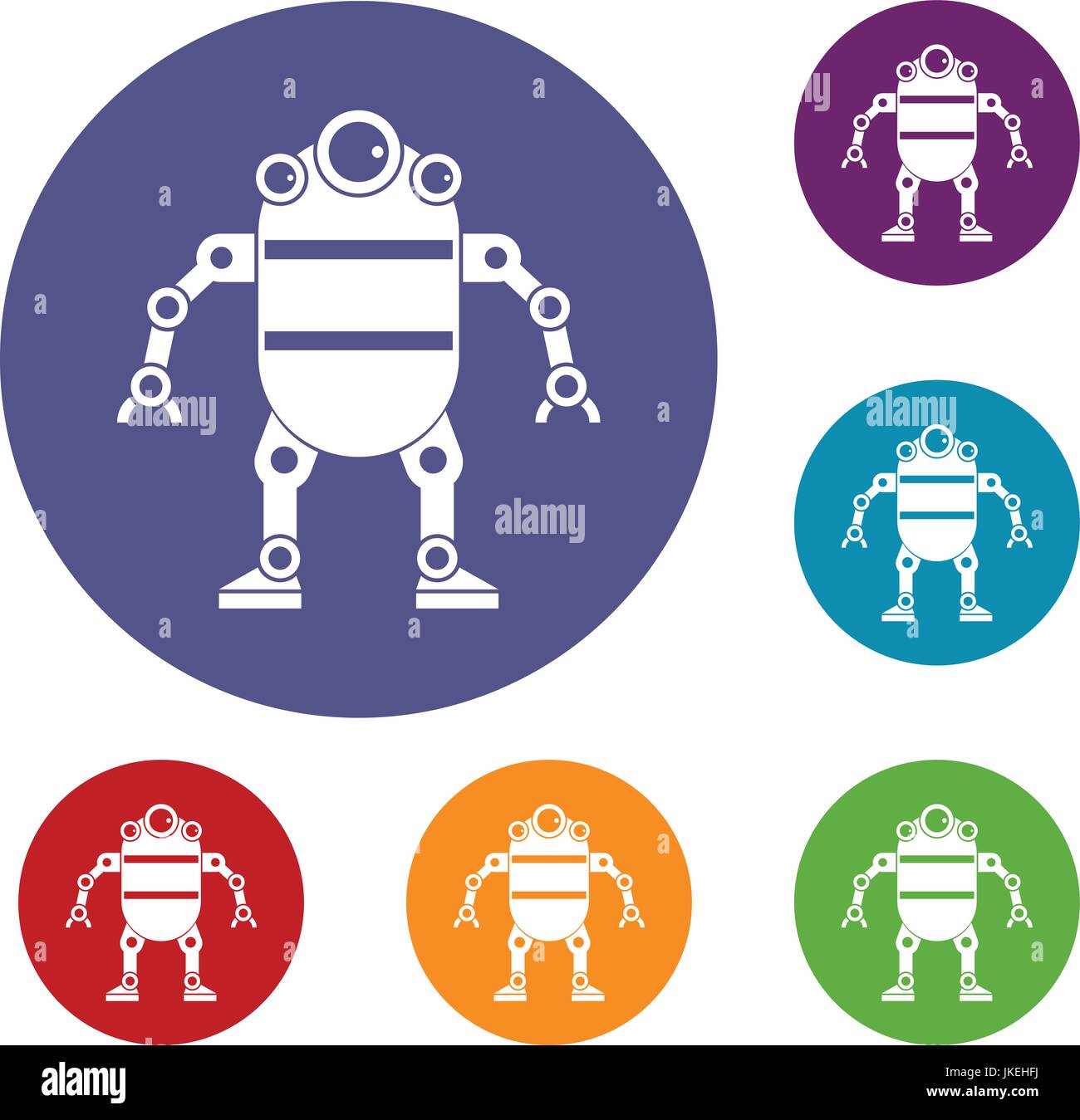 Robot icons set Stock Vector Image & Art - Alamy