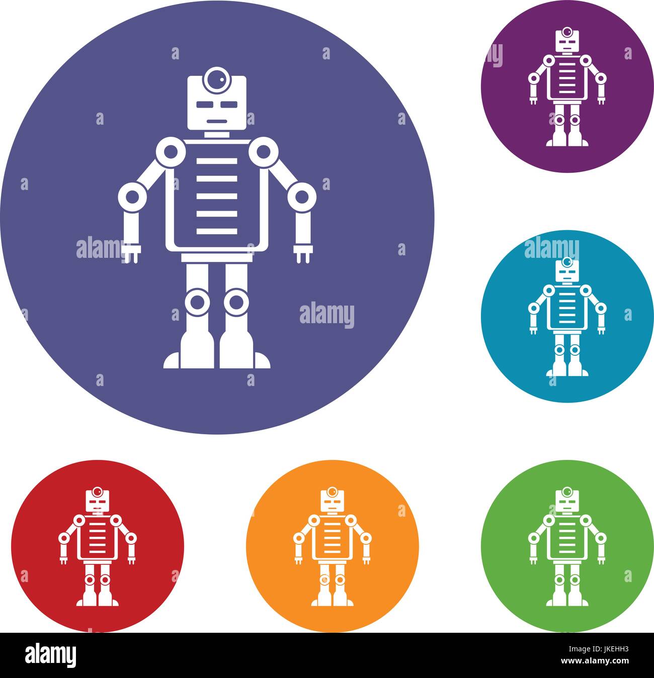 Artificial intelligence robot icons set Stock Vector Image & Art - Alamy