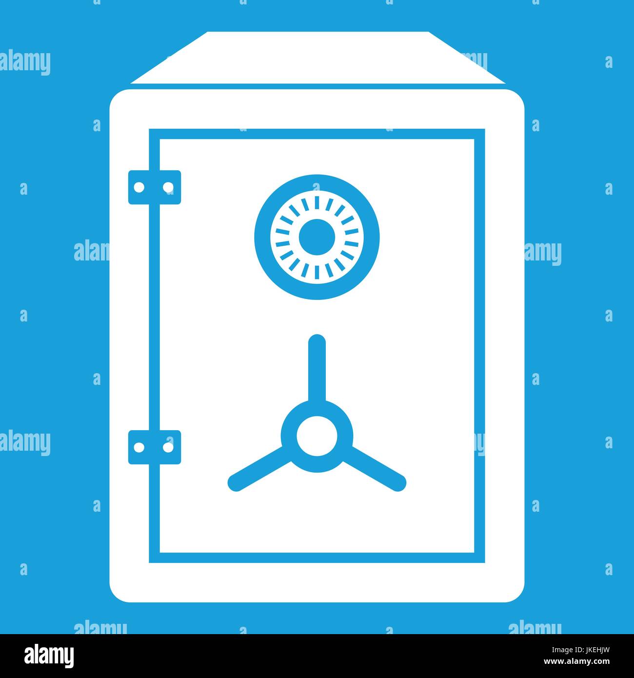 Safe icon white Stock Vector Image & Art - Alamy