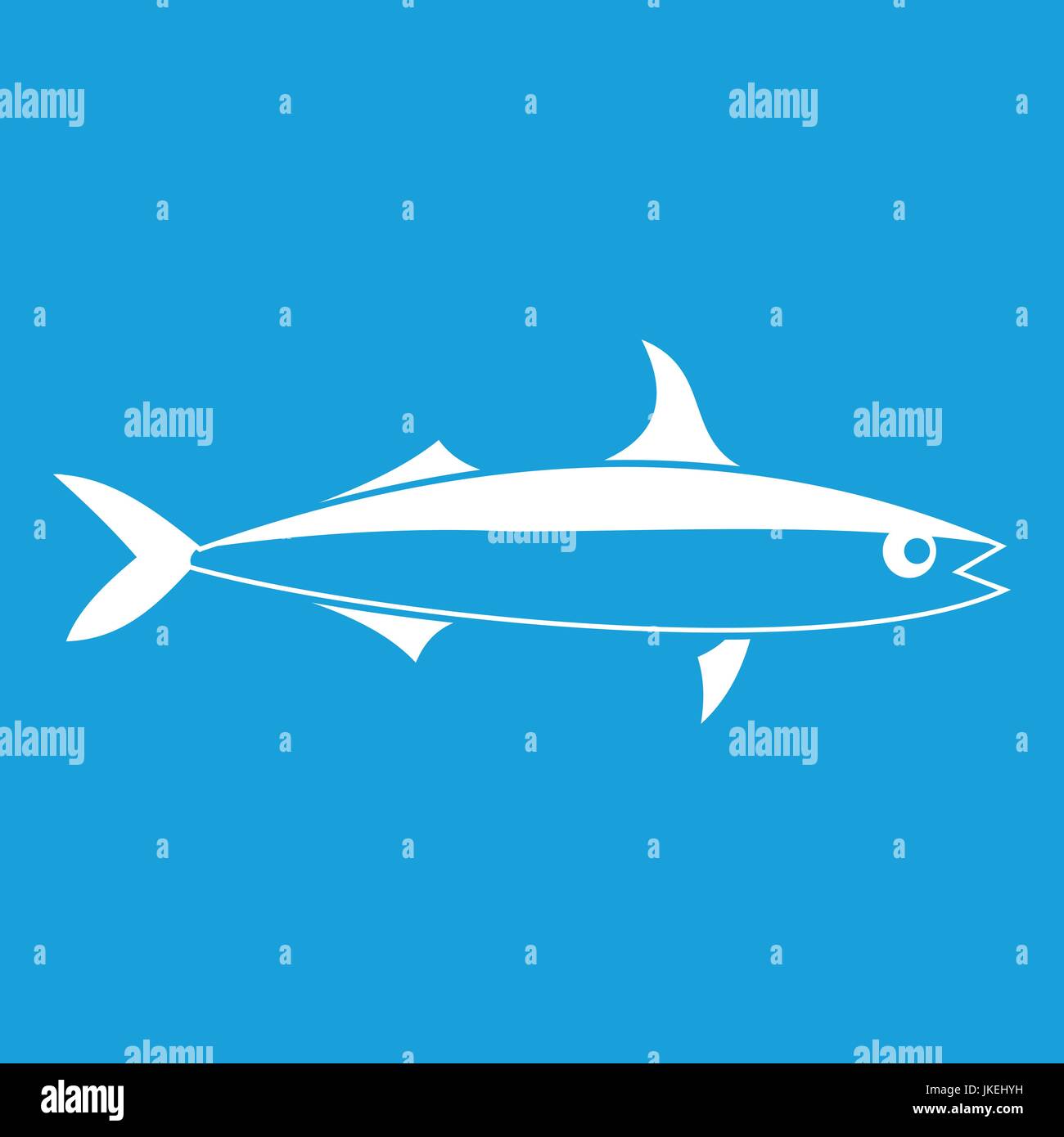 Fish icon white Stock Vector Image & Art - Alamy
