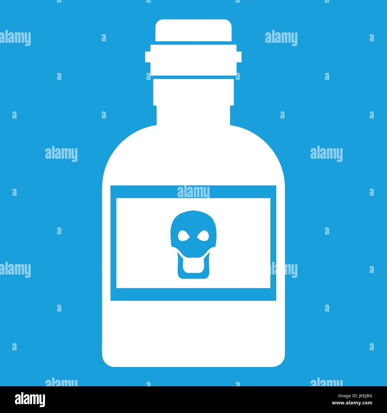 Poison bottle icon white Stock Vector Image & Art - Alamy
