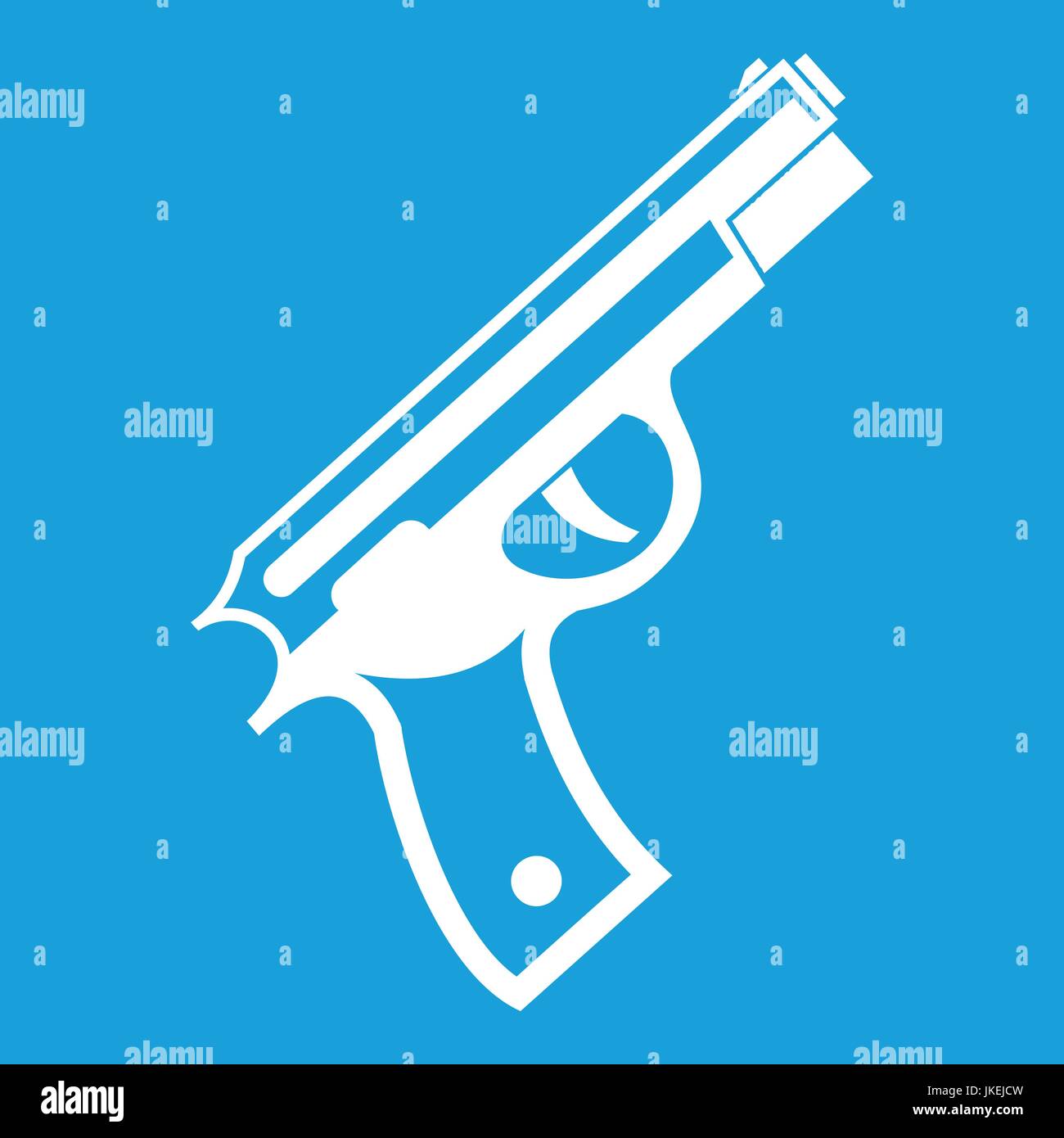 Gun icon white Stock Vector Image & Art - Alamy