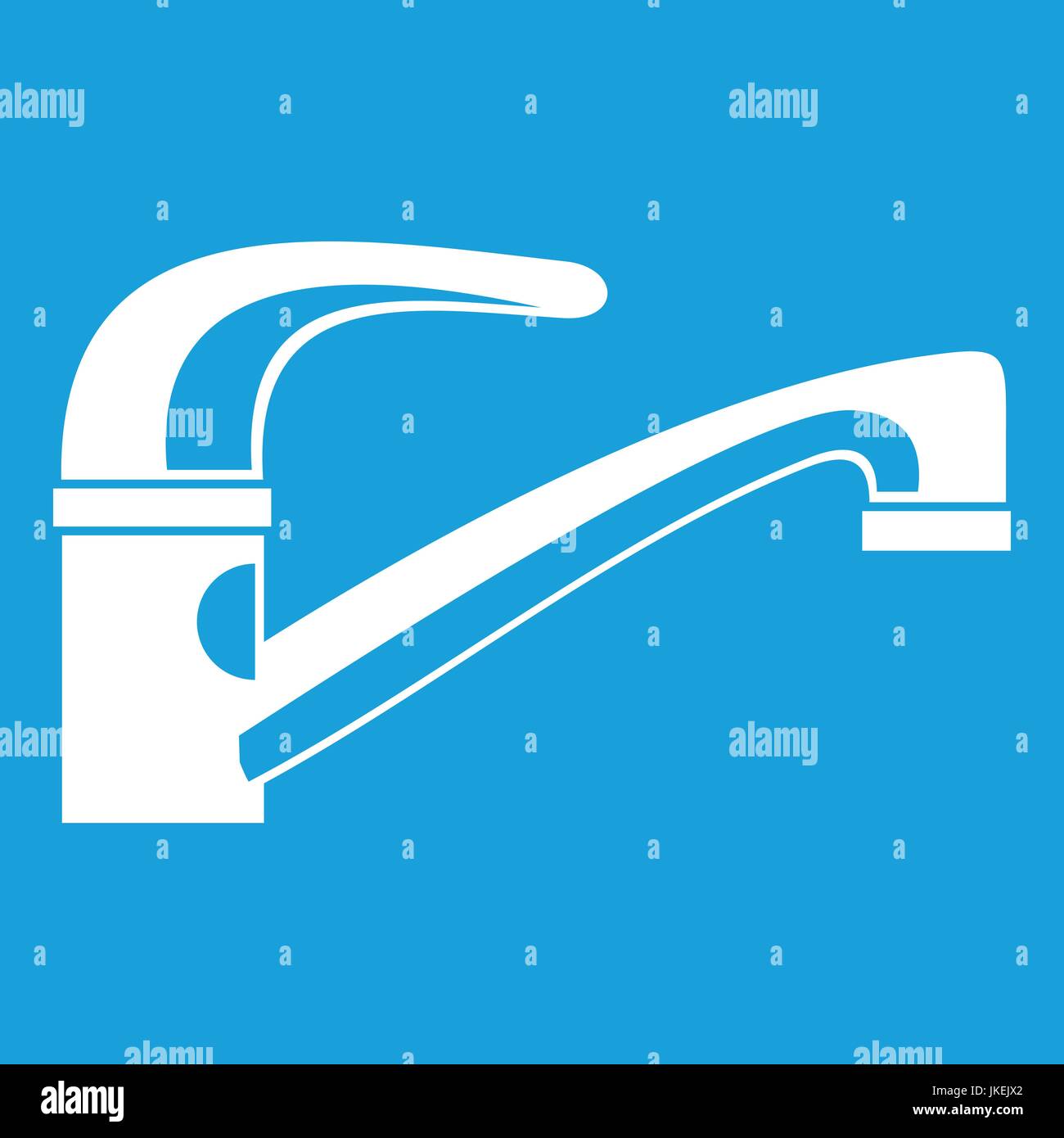 White mixer tap Stock Vector Images - Alamy