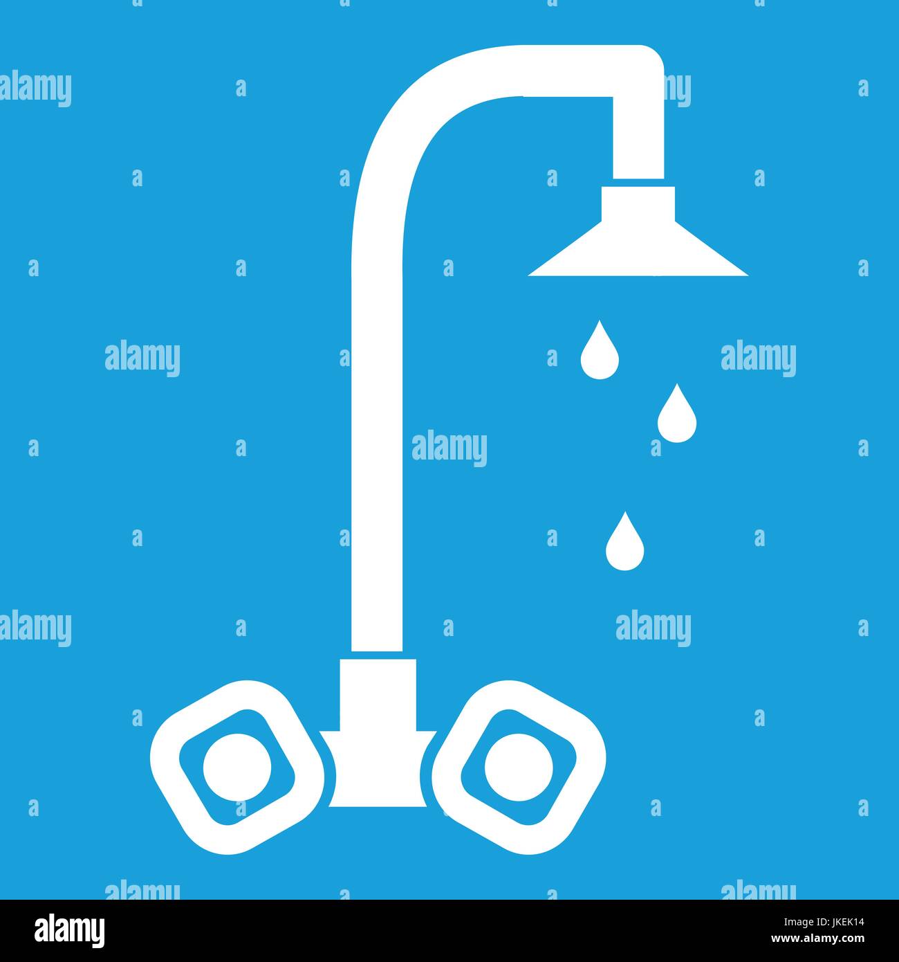 Dripping tap icon white Stock Vector Image & Art - Alamy
