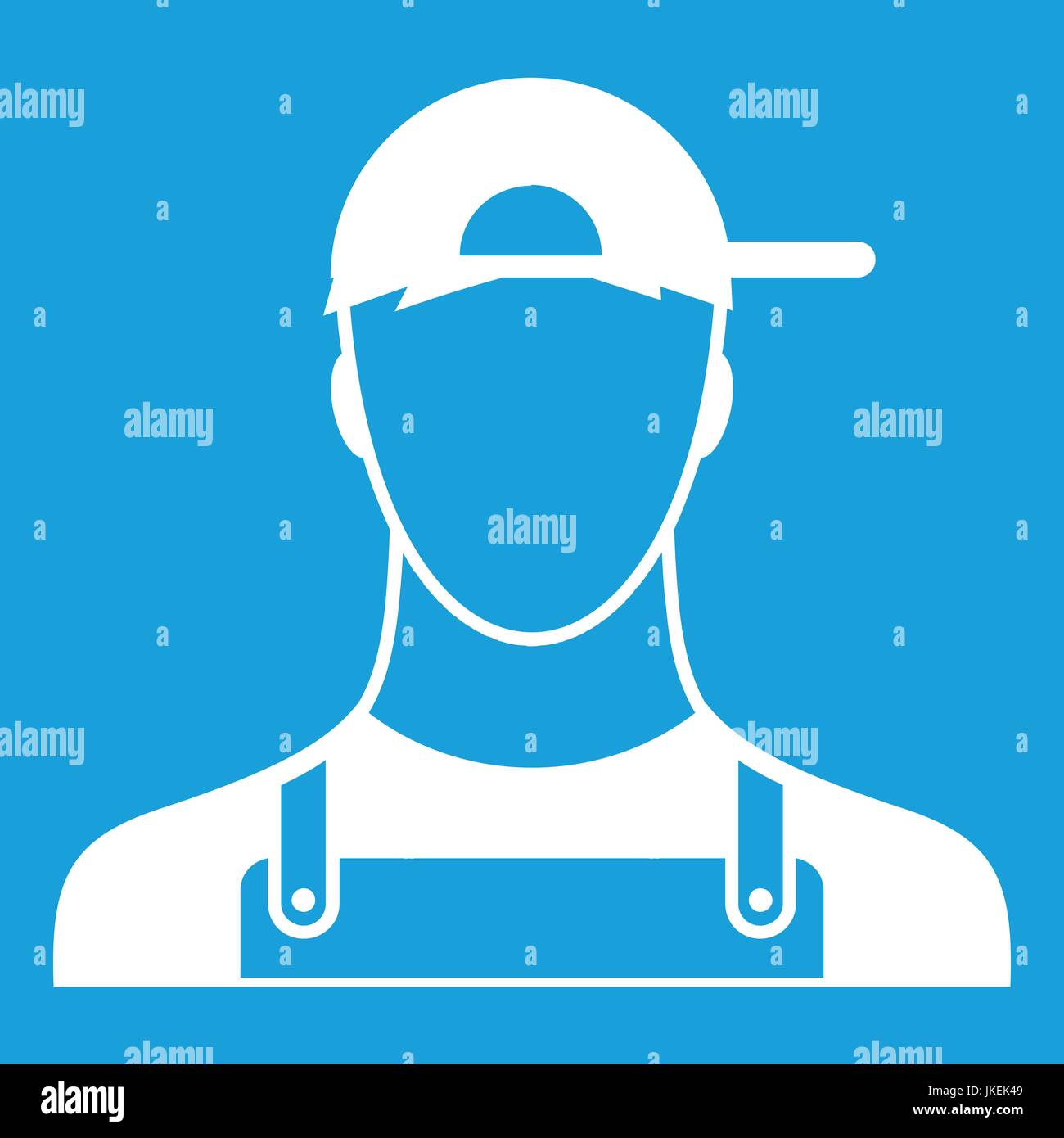Plumber icon white Stock Vector Image & Art - Alamy