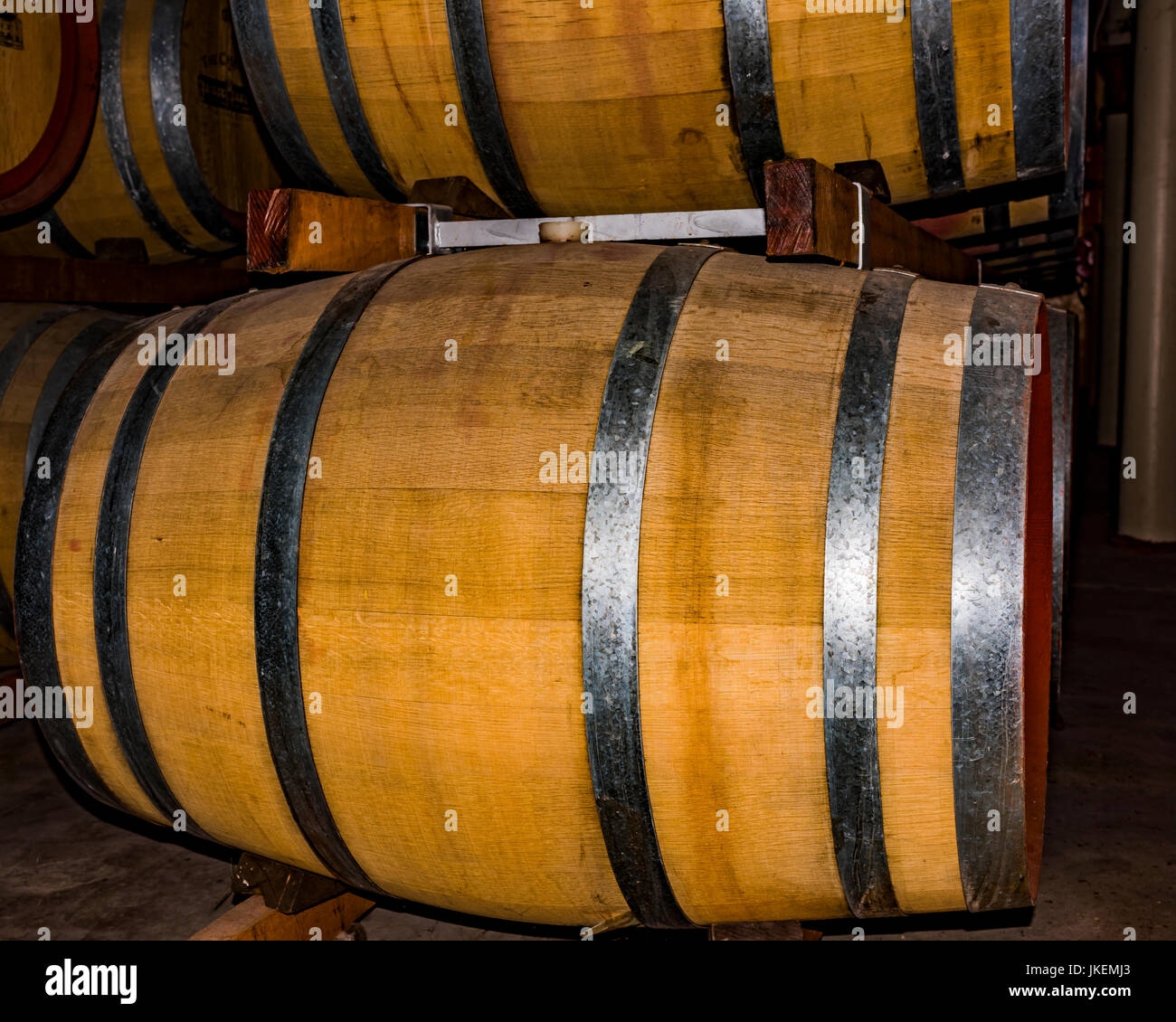 Wine barrels at wineries in South Australia Stock Photo - Alamy