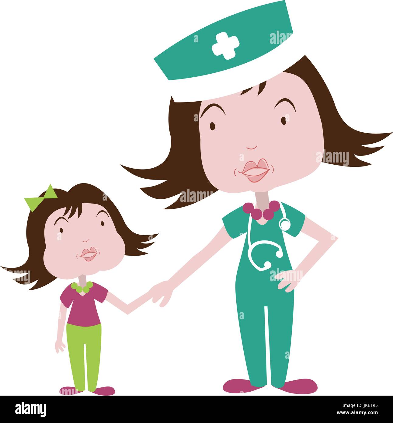 Reassure nurse Stock Vector Images - Alamy
