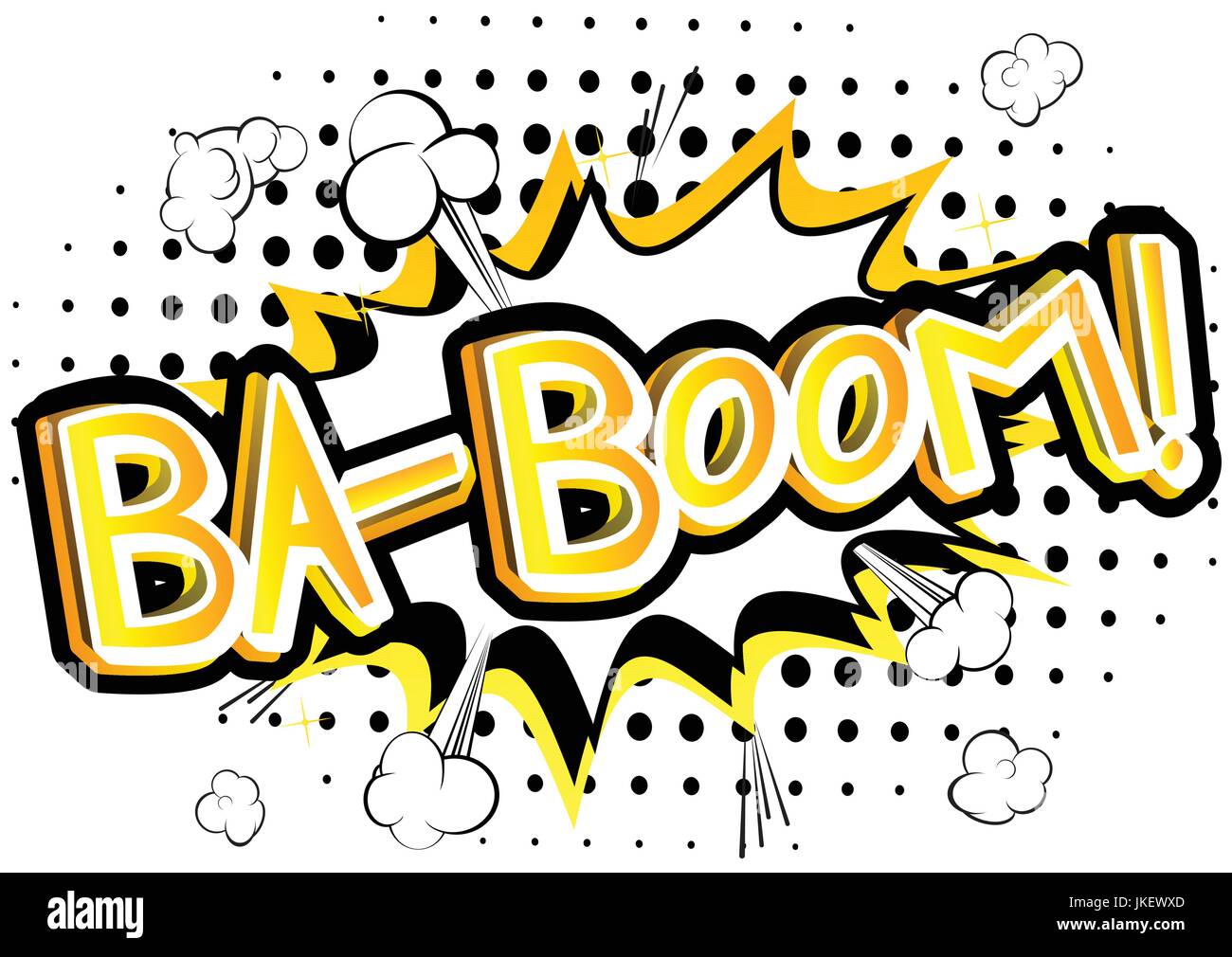 Ba-boom! - Vector illustrated comic book style expression Stock Vector ...