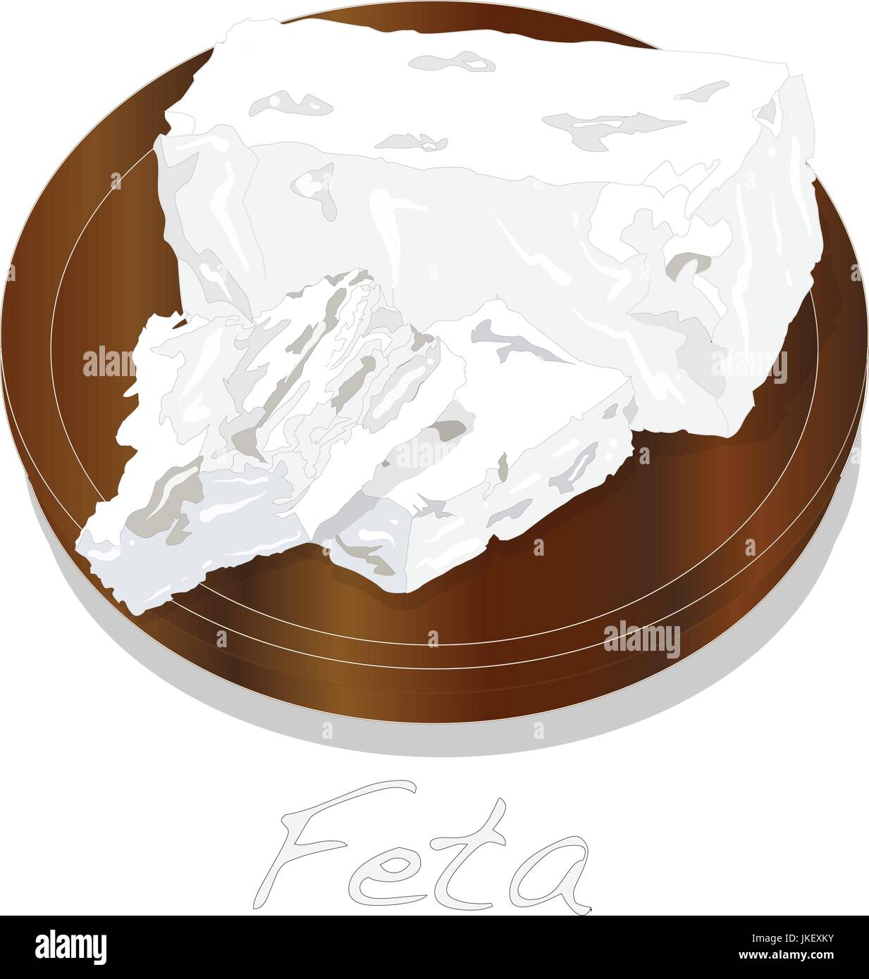 Greek feta cheese blocks vector isolated Stock Vector Image & Art - Alamy