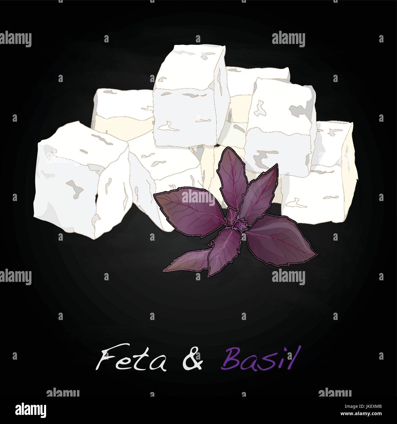 Greek feta cheese blocks vector isolated Stock Vector Image & Art - Alamy