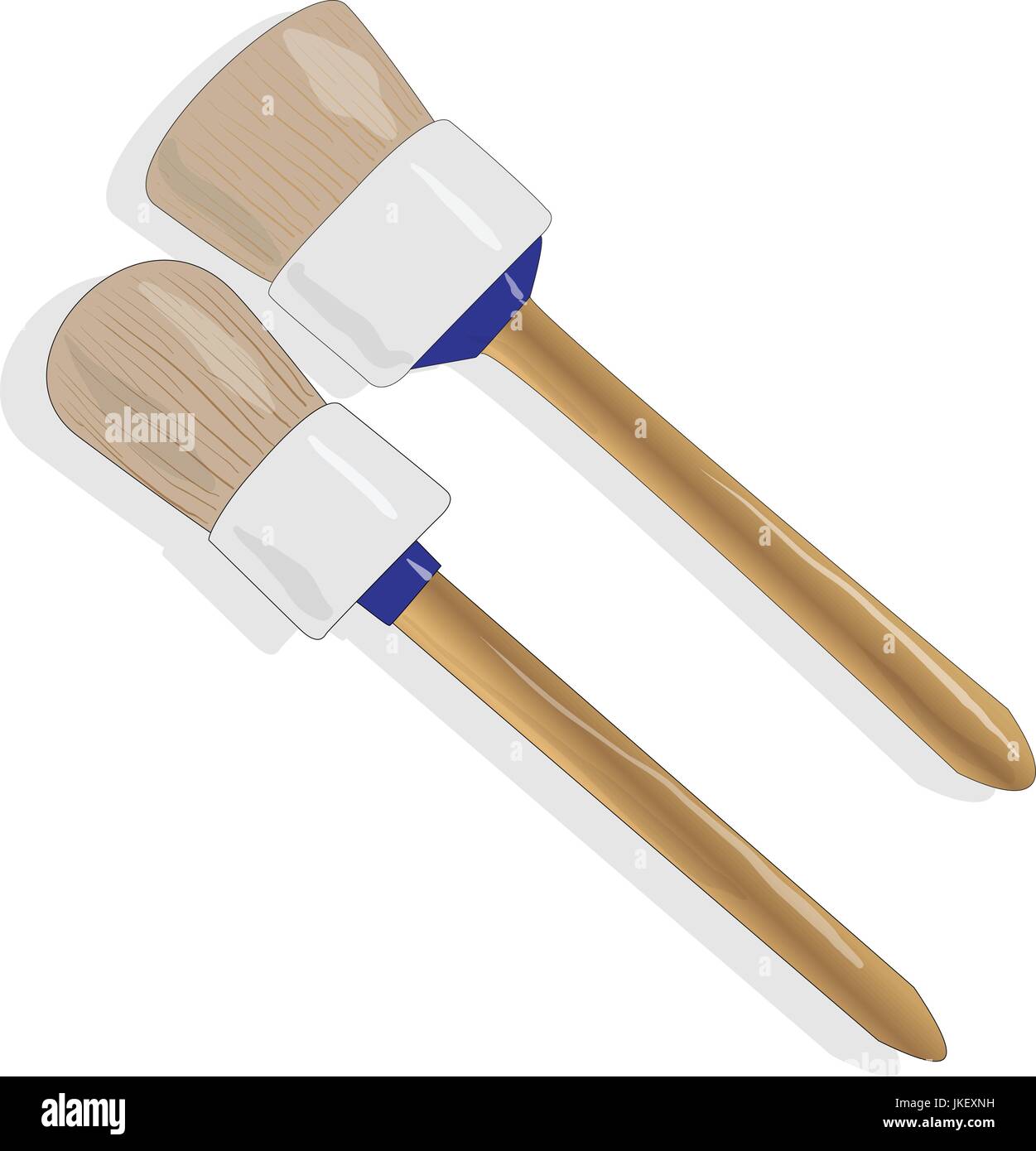 Paint brush vector isolated on a white background Stock Vector Image ...