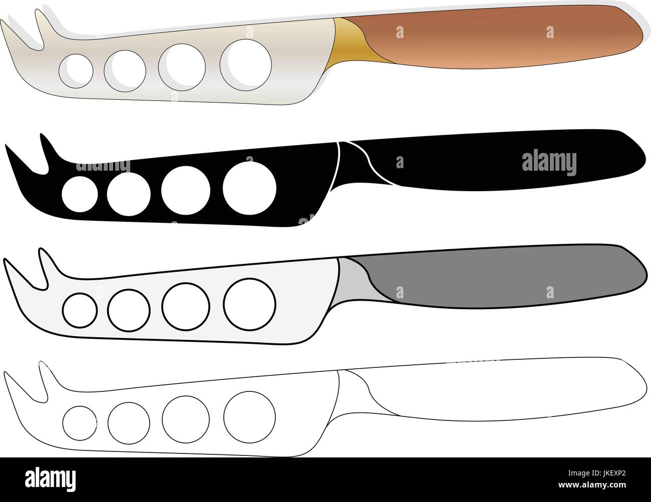 cheese knife isolated on white background Stock Vector Image & Art - Alamy