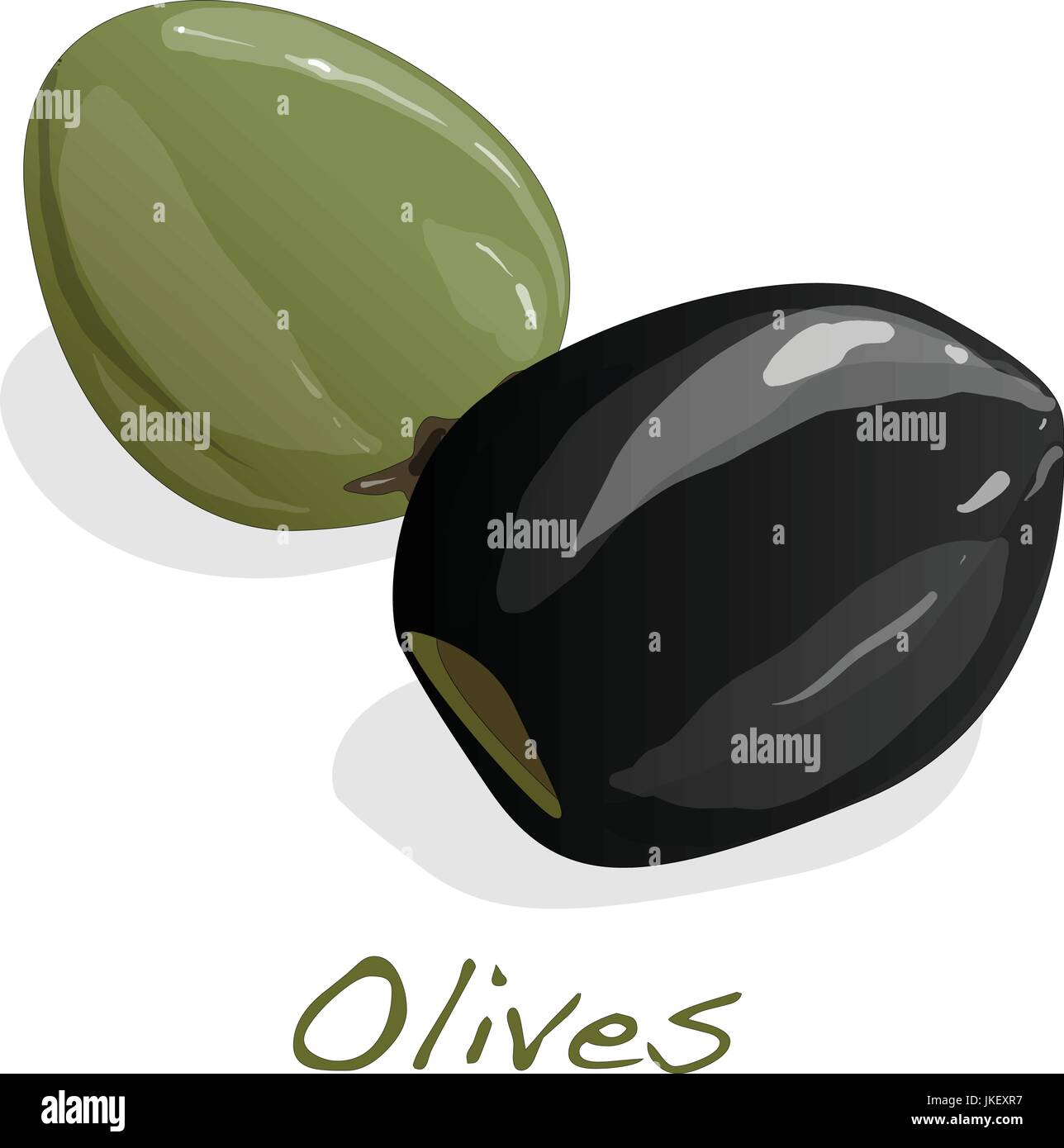 olives vector isolated on white Stock Vector Image & Art - Alamy