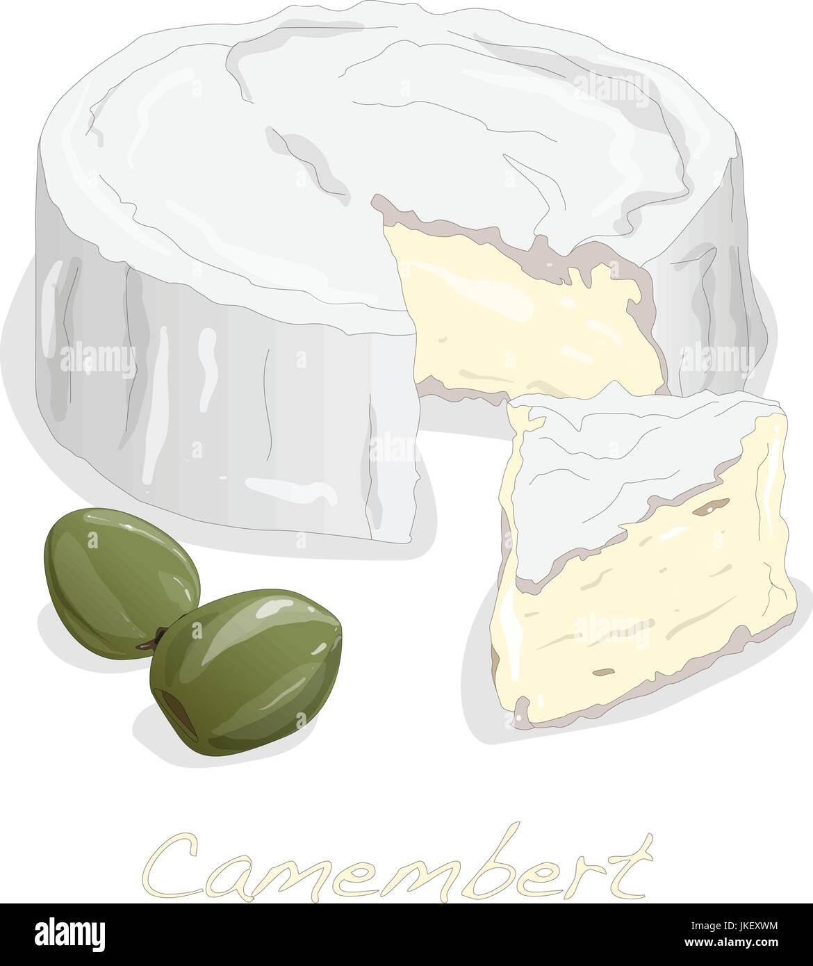 Mould cheese Stock Vector Images - Alamy