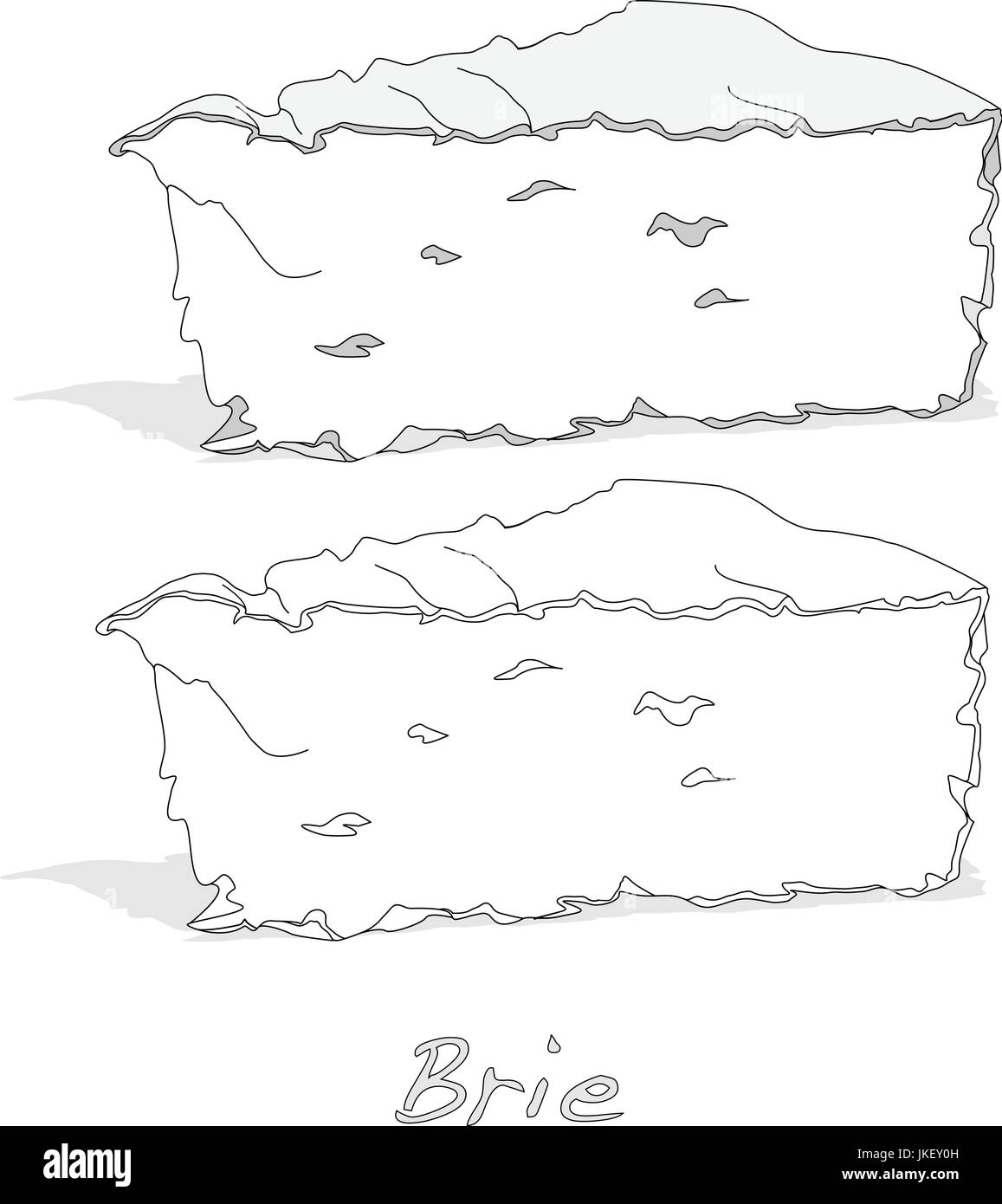 Brie drawing hi-res stock photography and images - Alamy