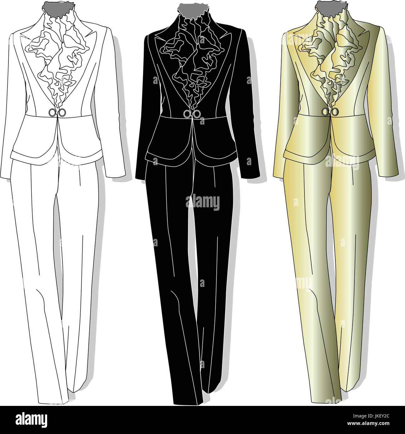 Female suit. Clothes collection Stock Vector Image & Art - Alamy