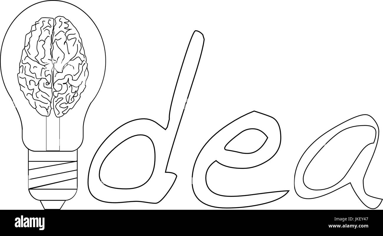 Idea lamp illustration isolated Stock Vector Image & Art - Alamy