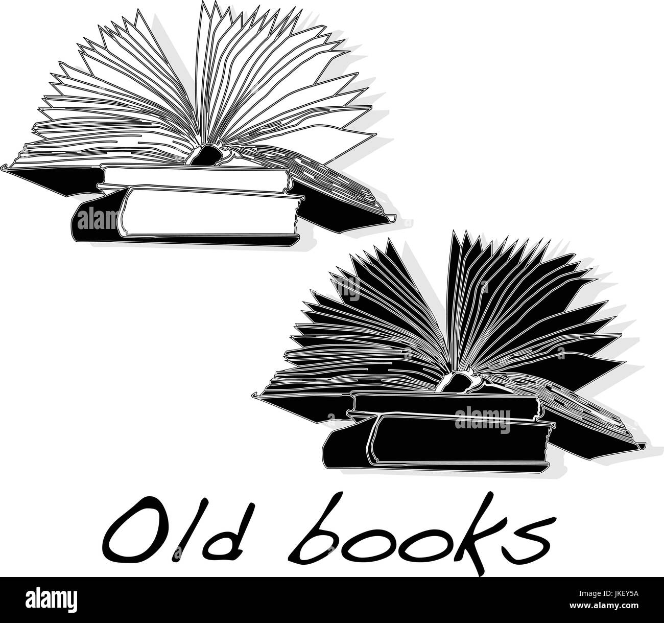 old book vintage illustration isolated Stock Vector Image & Art - Alamy