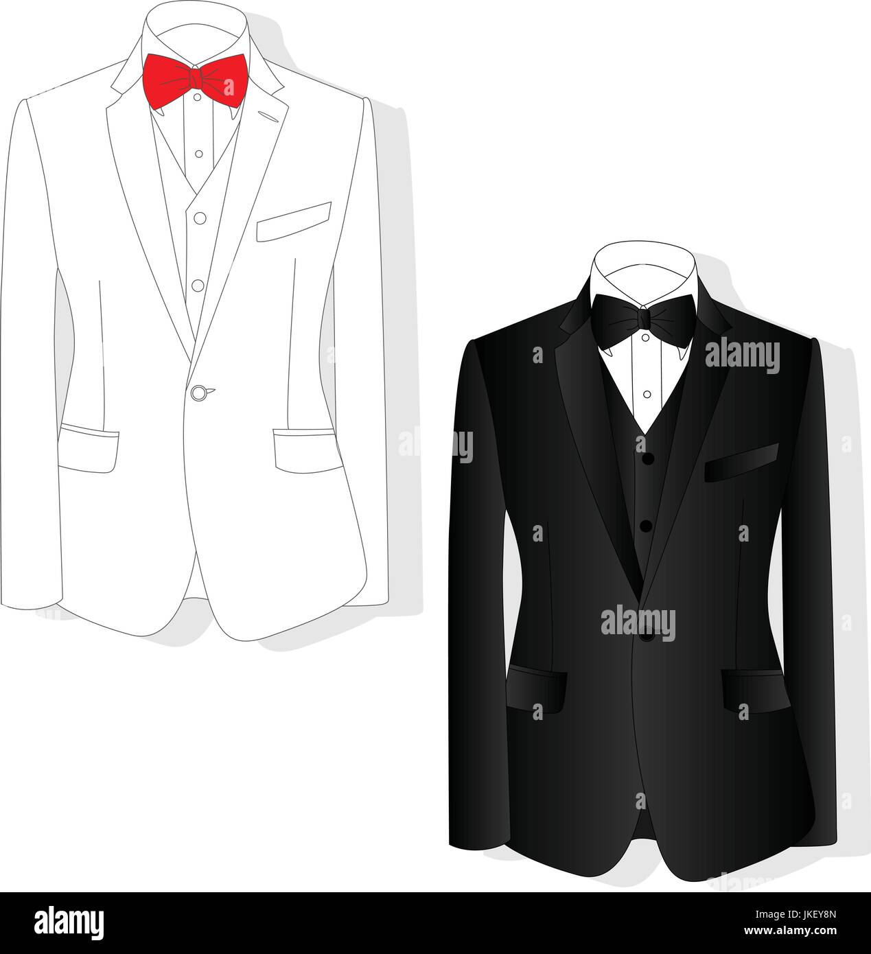 Mens wedding suit Stock Vector Images - Alamy
