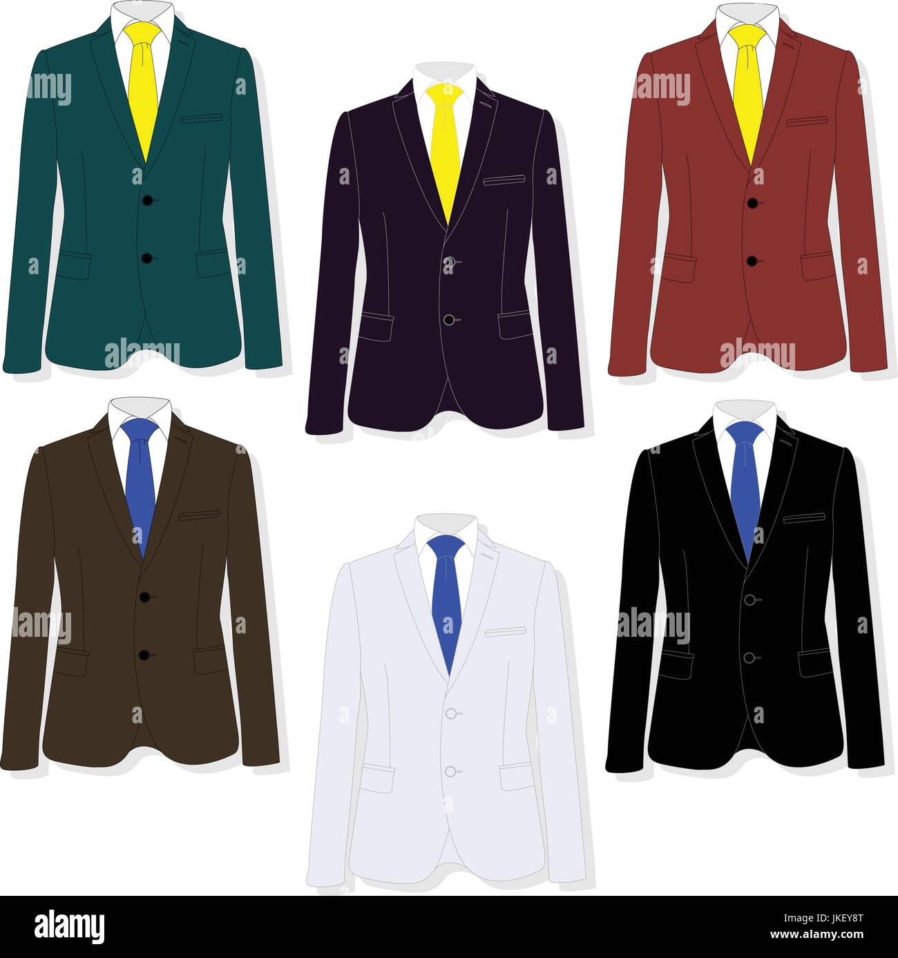 Mens suit tie groom Cut Out Stock Images & Pictures - Alamy