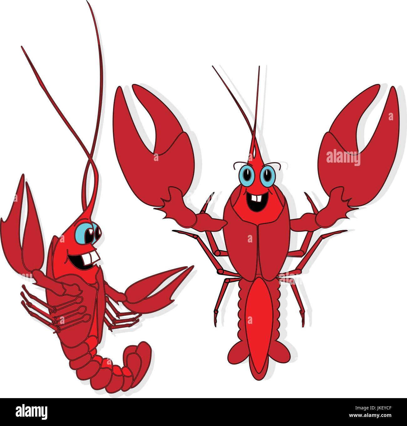 Crayfish illustration set. Vector art Stock Vector Image & Art - Alamy