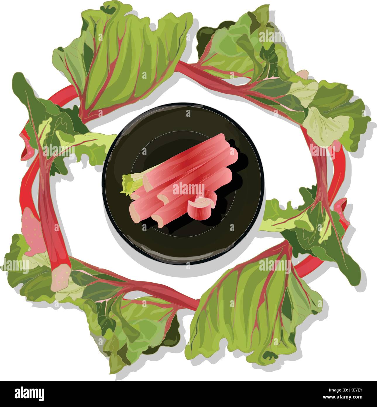 Rhubarb white Stock Vector Images - Alamy